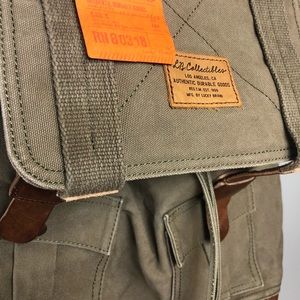 Lucky Brand | Bags | Lucky Brand Collectibles Canvas Leather Backpack ...